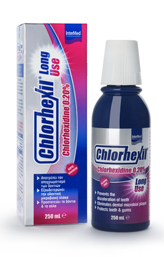 Chlorhexil Long Use Στοματικό Διάλυμα Χλωρεξιδίνης 0,20%, 250ml | Heals