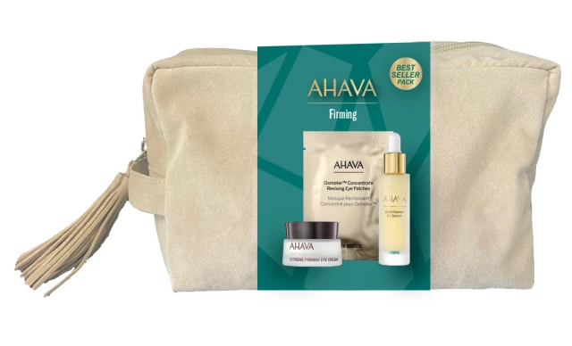 Ahava Σετ Περιποίησης με Αντιγηραντικό Ορό - Κρέμα Ματιών - Μάσκα ...